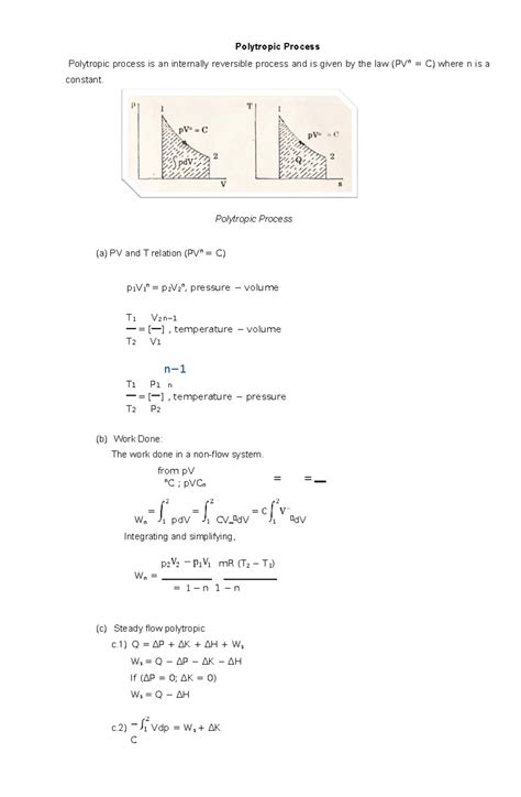 Polytropic Process Polytropic Process Polytropic Process Is An
