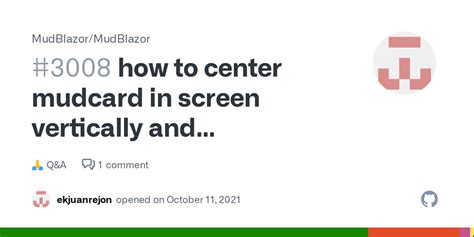 How To Center Mudcard In Screen Vertically And Horizontally MudBlazor MudBlazor Discussion