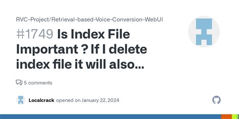 Is Index File Important If I Delete Index File It Will Also Works