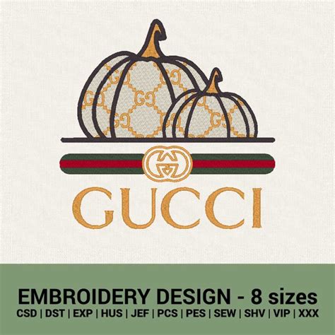 Gucci Pumpkin Logo Machine Embroidery Design Get Now