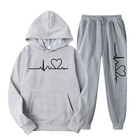 Skpabo Tracksuit Womens Full Set 2 Piece Outfits Pullover Jogger Pants