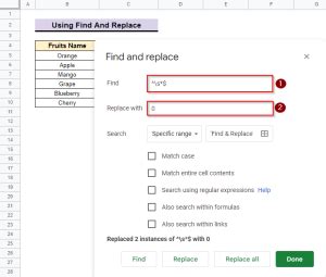 How To Find And Replace Blank Cells In Google Sheets