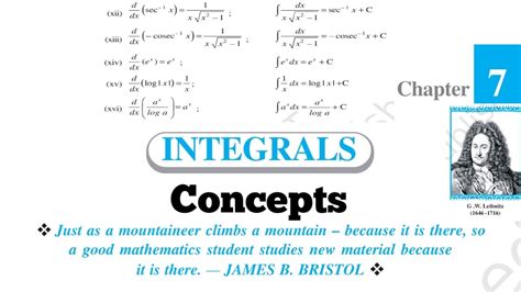 Concept Of Integration Anti Derivatives All Formula Integral Calculus By Art Of