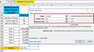 MIRR In Excel Formula Examples How To Use MIRR Function