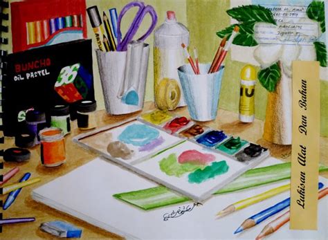 Alatan Dan Bahan Folio Seni Mengenal Alatan Seni Lukis Pendidikan Hot Sex Picture