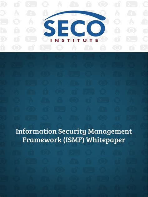 Ismf Whitepaper 2018 Pdf Information Security Regulatory Compliance