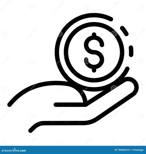 Estilo De Esquema De Icono De Toma De Dinero Para Inmigrantes