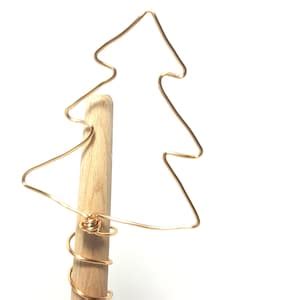 Tree Outline Tree Topper Metal Handmade Tree Topper Wire Tree Tree Topper Bottle Topper