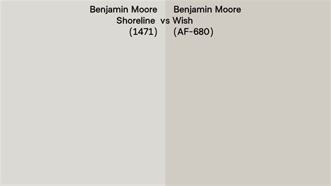 Benjamin Moore Shoreline Vs Wish Side By Side Comparison