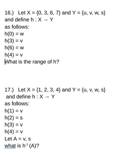 Solved Let X And Y U V W S And Chegg Com