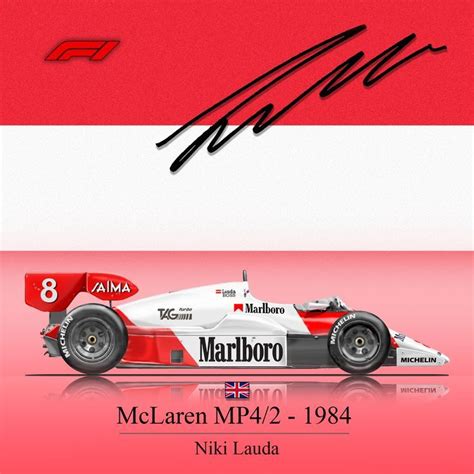 Niki Lauda Mclaren Mp42 1984 Formula 1 Mclaren Formula 1 Car