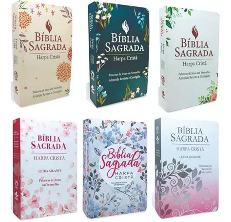 Bíblia Sagrada Feminina Letra Grande Harpa Cristã Palavras De Jesus