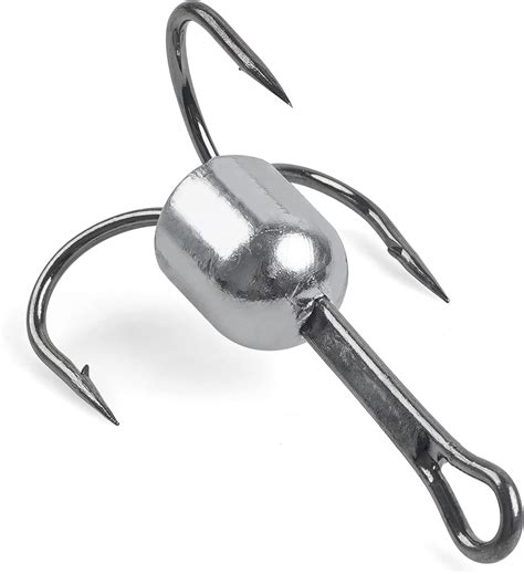 Snagging Weighted Treble Hooks 5pcs Snagging Hooks Large Weighted Fishing Hooks