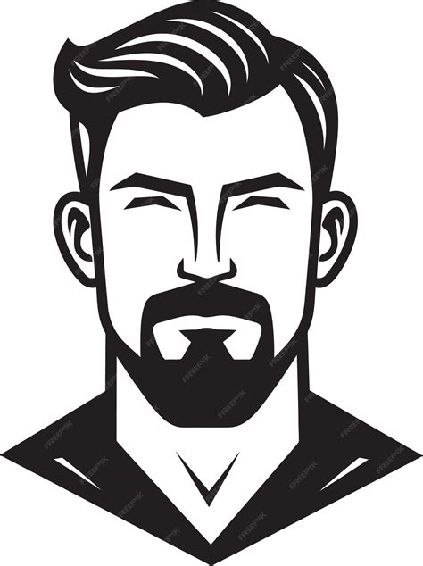 Premium Vector Monochrome Insights Man Vector Blackshadows Of