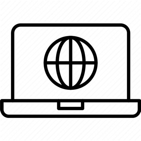 Laptop Internet Computer Website Online Icon Download On Iconfinder