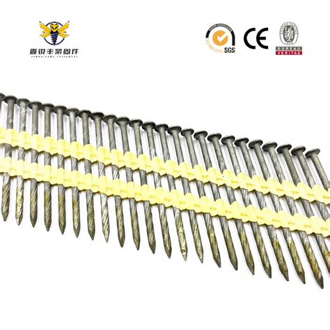 Ce Certified 21 Degrees Full Head Plasti Collated Nails Plastic Strip Nails Plastic Framing