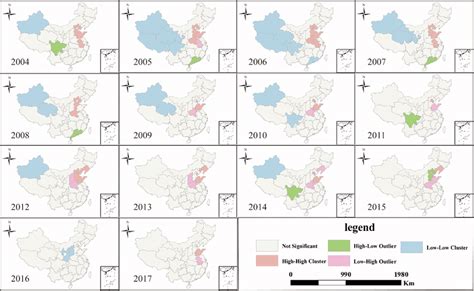 Lisa Local Indicators Of Spatial Association Cluster Map Of Cliculy