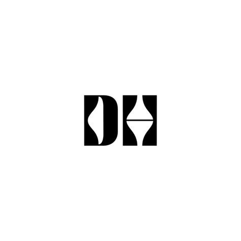 Premium Vector Dh Monogram Logo Design Letter Text Name Symbol