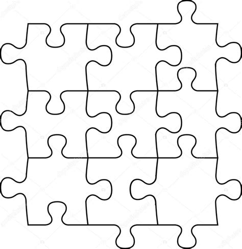 blank puzzle pieces image applicable to several concepts — stock
