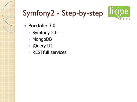 ppt symfony2 step by step powerpoint presentation free download
