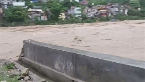 Tinau River In Rupandehi Crosses Danger Level Khabarhub