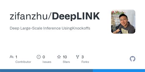 Github Zifanzhudeeplink Deep Large Scale Inference Usingknockoffs