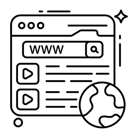 Conceptual Linear Design Icon Of Se Website 33312515 Vector Art At Vecteezy