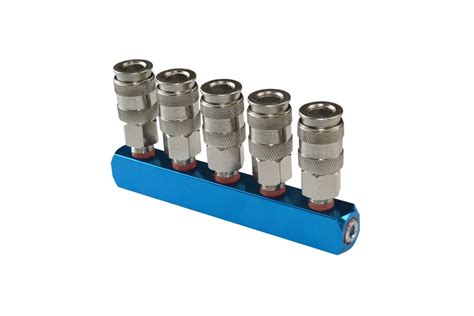 Разветвитель пневматический (1/4"F; 5 выходов рапид EURO) WIEDERKRAFT ...
