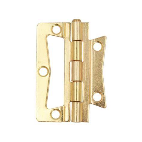 Everbilt 2 12 In Satin Brass Non Mortise Hinges 2 Pack 29067 The