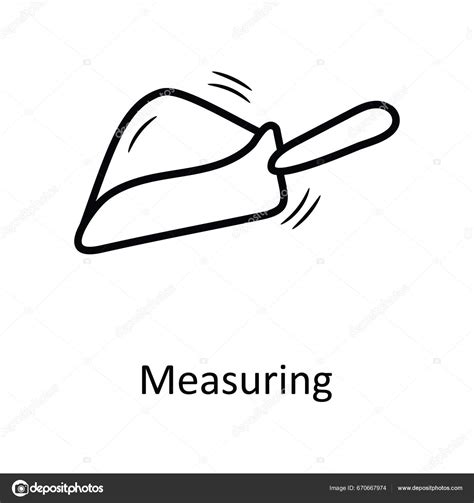 Measuring Vector Outline Icon Design Illustration Bakery Symbol White