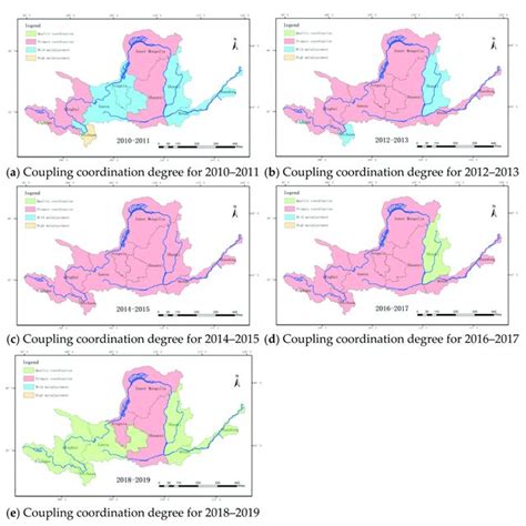 Spatial Distribution Of The Coupling Degree Of The Economy And Ecology Download Scientific