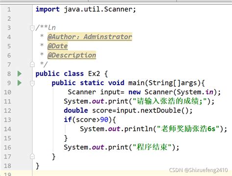 Java简单的选择结构（if和switch分支结构）java写一个简单的选择分支 Csdn博客