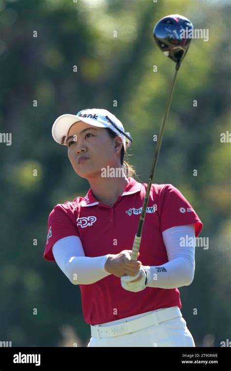 Minjee Lee Of Australia Watched Her Shot From The Third Tee During