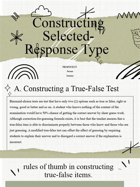 Constructing Selected Type Response Download Free Pdf Multiple Choice Dna