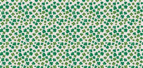 사각형의 패턴 Shamrock 또는 녹색 클로버 잎 패턴 배경 평평한 디자인 ⁇ 터 일러스트레이션 프리미엄 벡터