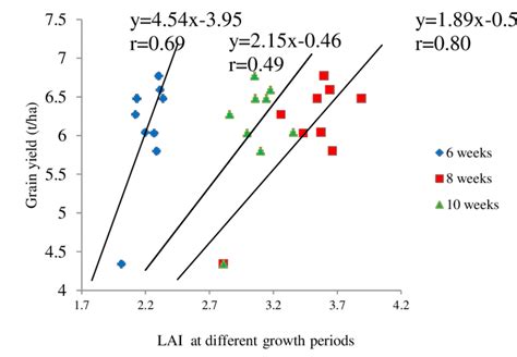 Relationship Between Maize Grain Yield And Lai After Application Of