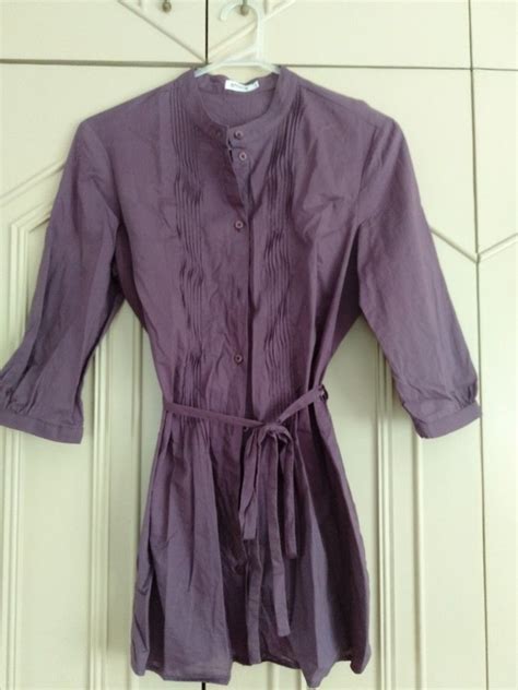 Arrow Violet Button Down Blouse Womens Fashion Tops Blouses On