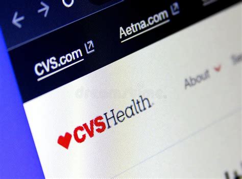 Cvs Health Company Logo Editorial Image Image Of Screen 298347455