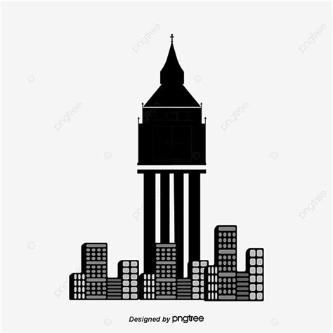 黑色的卡通樓房建築 卡通 場景 都市向量圖案素材免費下載，png，eps和ai素材下載 Pngtree