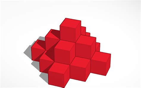 3d Design Cubes On Cubes Tinkercad
