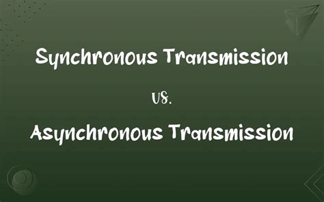 Synchronous Transmission Vs Asynchronous Transmission Know The Difference