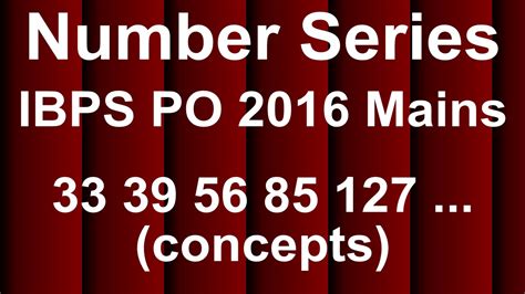 Number Series Wrong Number Ibps Po 2016 Mains Solved Questionsenglish