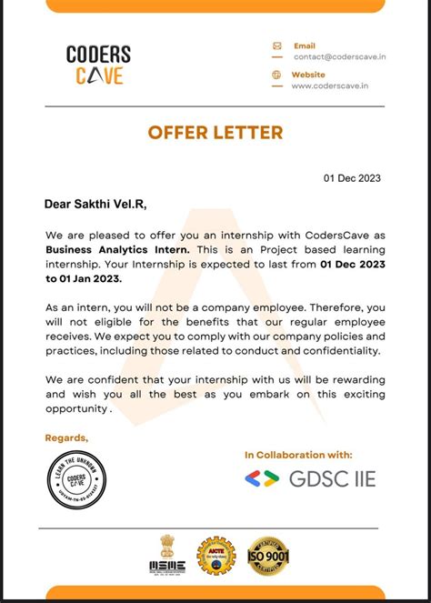Sakthi Vel On Linkedin Newbeginnings Internshipjourney Coderscave