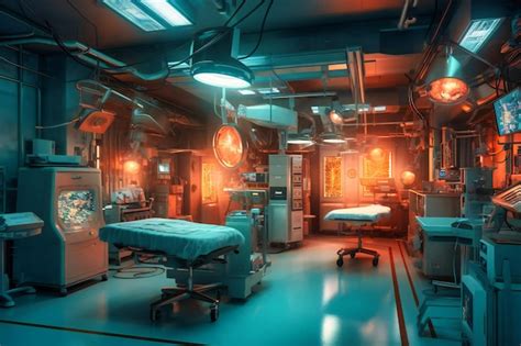 Premium Ai Image Operating Rooms Equipped With Robotics Enhancing