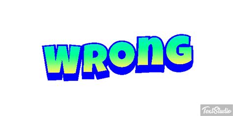 Wrong Word Animated  Logo Designs