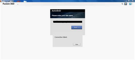 solved connection failed autodesk community