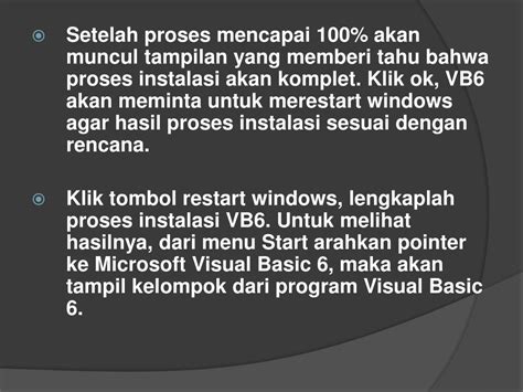 Ppt Instalasi Dan Pengenalan Visual Basic Powerpoint Presentation
