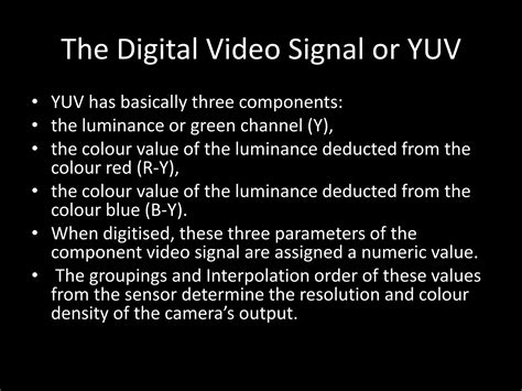 Yuv Y Cb Cr And Subsampling Pptx Cameras And Camcorders Consumer