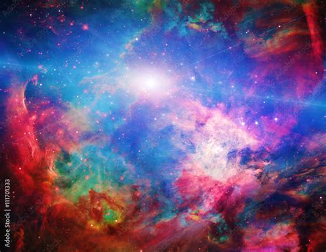 Galactic Space Elements Of This Image Furnished By NASA Stock Photo