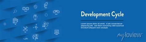 Development Operations Life Cycle Devops Icon Posters For The Wall Posters Implementation